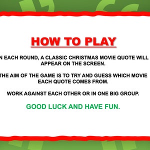 Christmas Quotation Movie Edition Powerpoint Party Game || Virtual ...