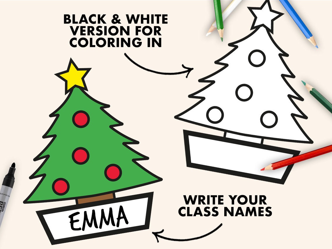 Christmas Tree Bulletin Board Kit || December Bulletin Boards Digital ...