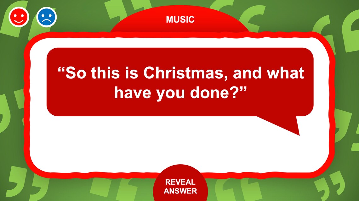 Christmas Quotation Music Edition Powerpoint Party Game || Virtual ...