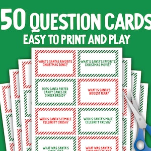 What Did Santa Say? Christmas Party Game || Printable Christmas Party ...
