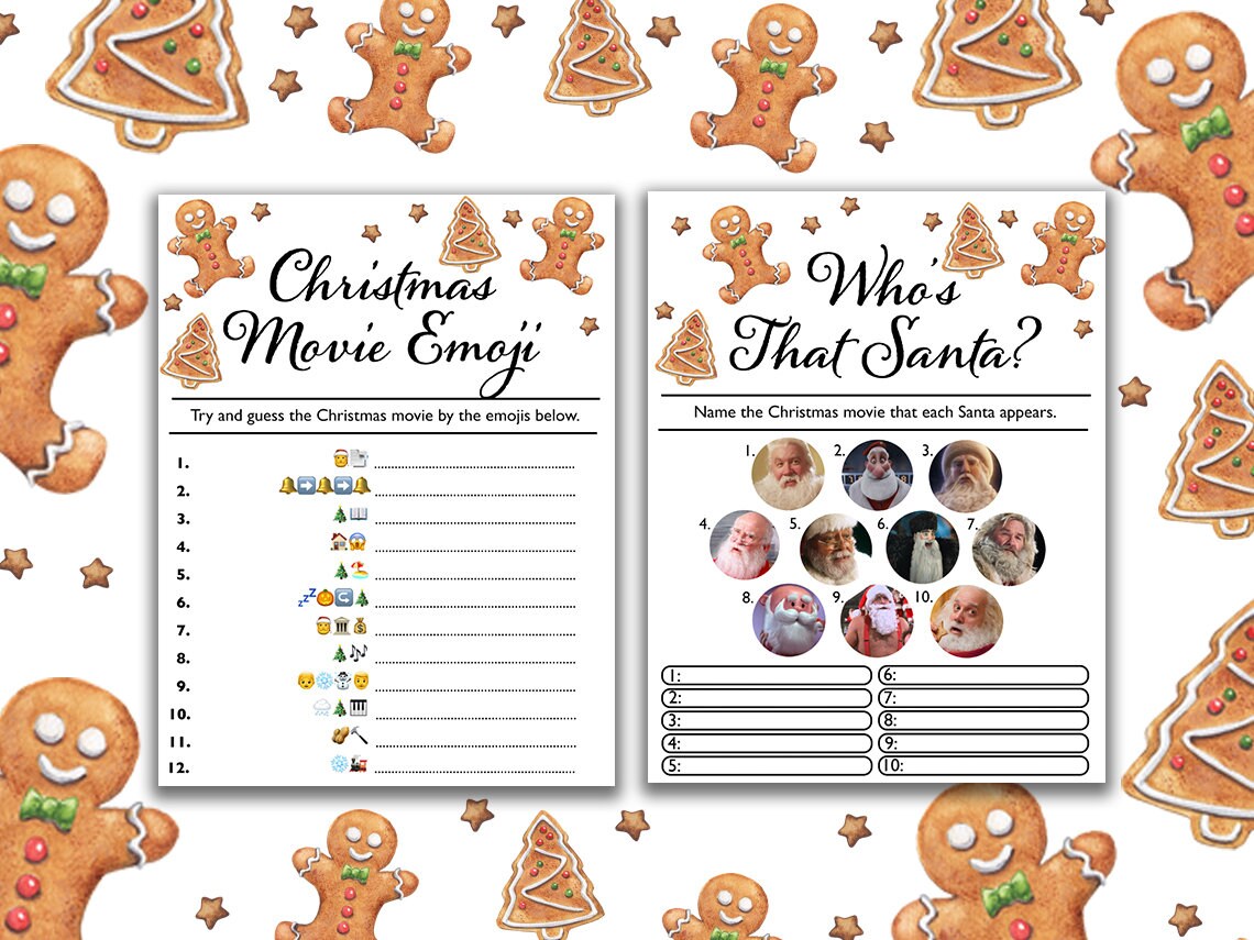 12 Christmas Games Printable Bundle || Christmas Party Games for Kids ...