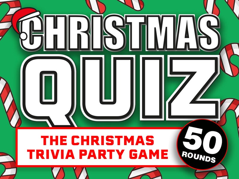 Christmas Quiz Game Christmas Party Game Games for - Etsy UK