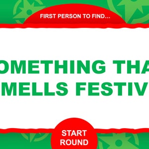 Virtual Scavenger Hunt Christmas || Christmas Party Game || Games for ...