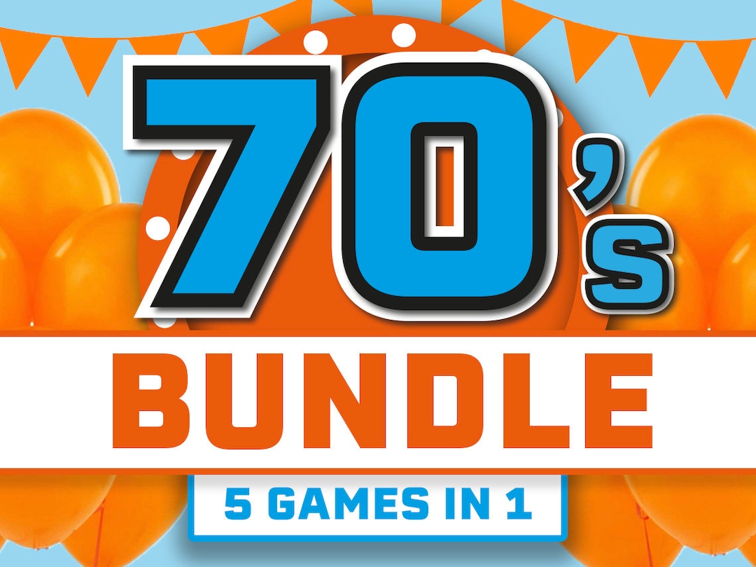 70's Party Games Bundle || 70's Themed Games || 1970 Party Games || 70s ...