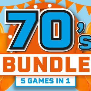 70's Party Games Bundle || 70's Themed Games || 1970 Party Games || 70s ...