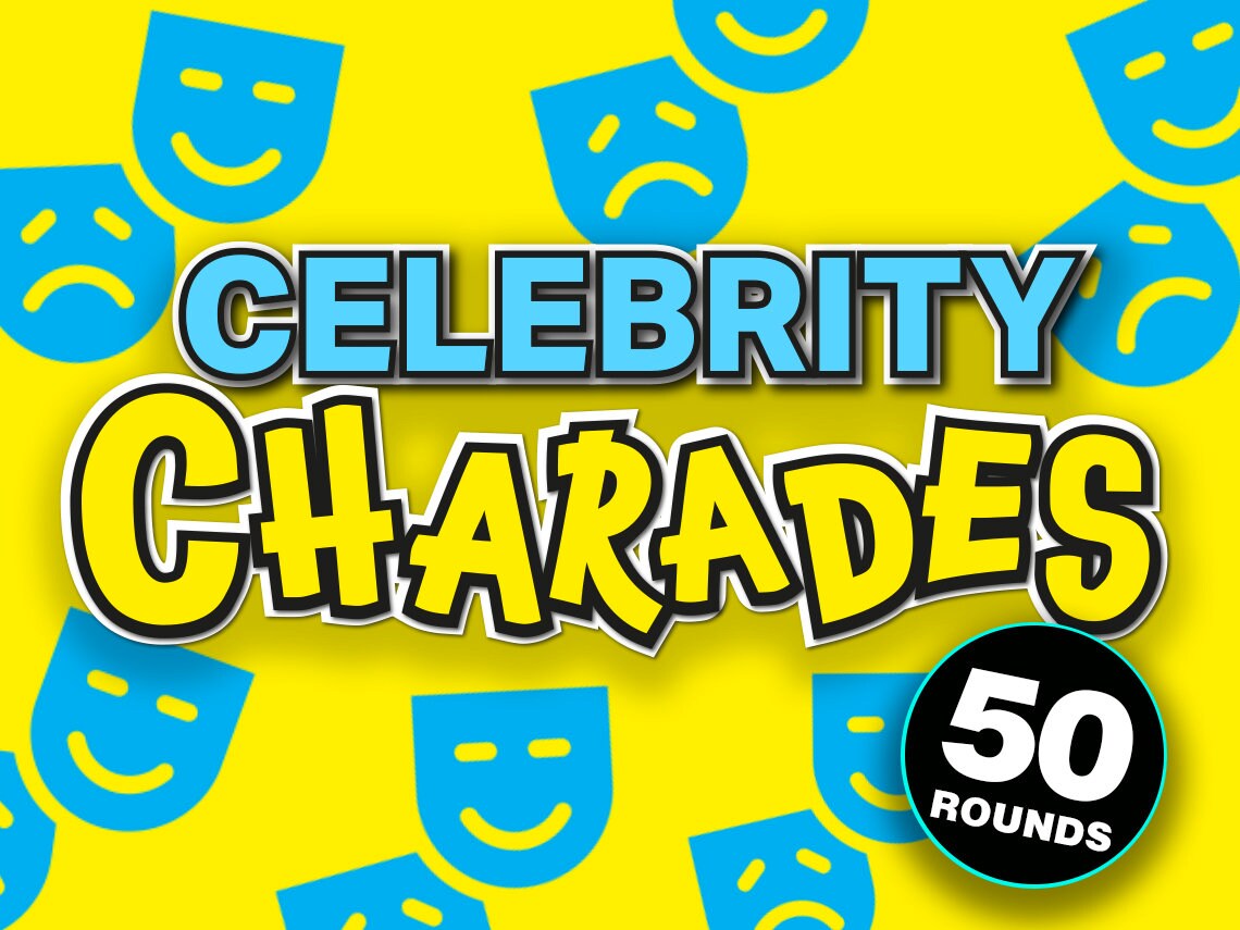 Celebrity Charades Party Game || Charades Powerpoint Game for Zoom ...