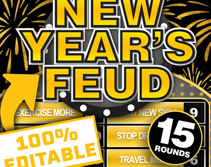 New Years Feud || Family Feud New Years Party Game || Games for New ...