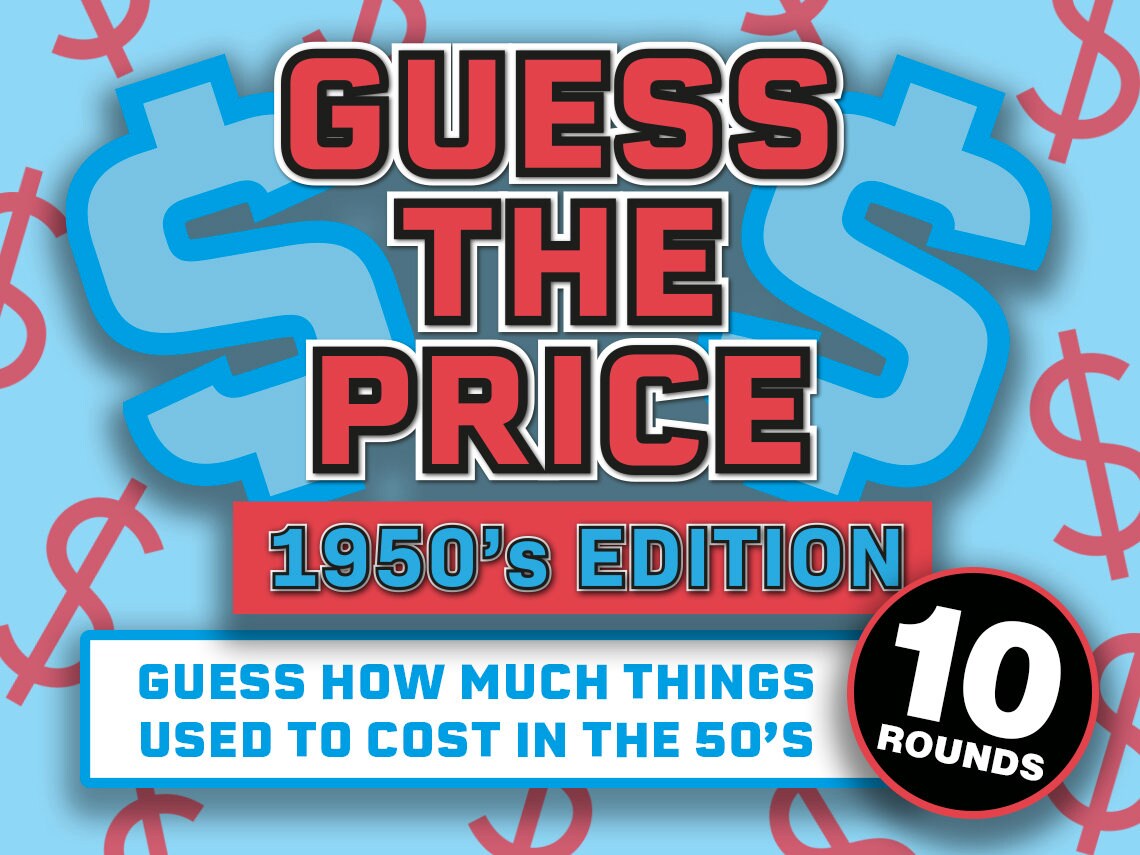 50's Party Games Bundle 50's Themed Games 1950 - Etsy