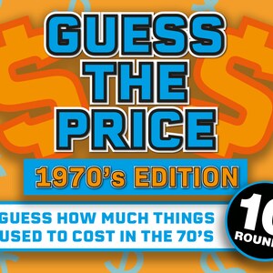 70's Party Games Bundle || 70's Themed Games || 1970 Party Games || 70s ...