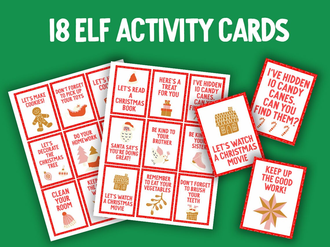 Printable Elf Kit Bundle || Printable Elf Bundle || Last Minute Elf Kit ...