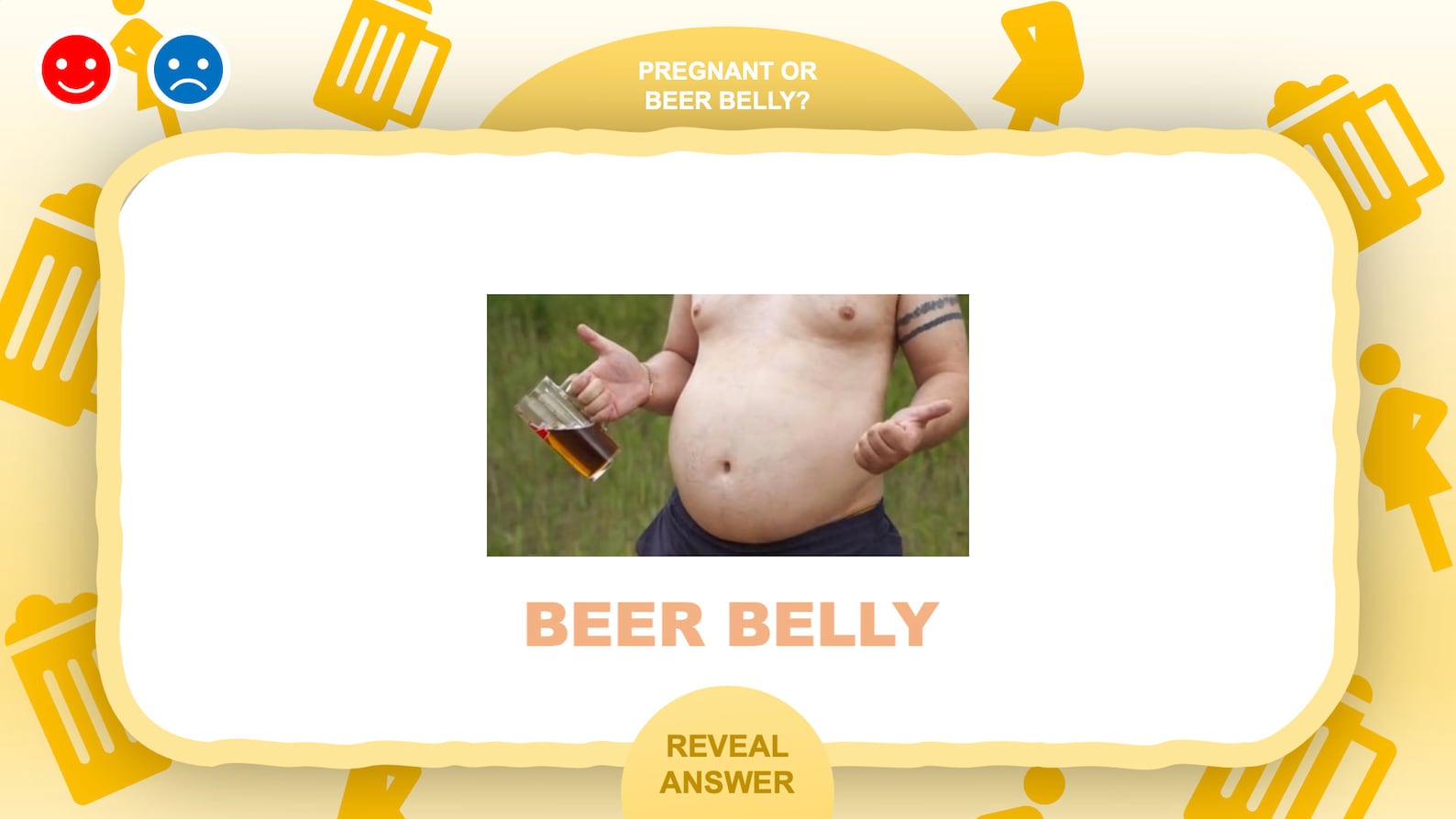 Pregnant or Beer Belly Virtual Baby Shower Games for Zoom | Etsy