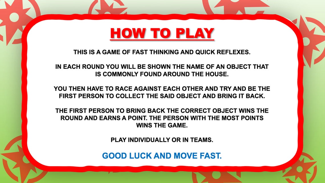 Virtual Scavenger Hunt Powerpoint Party Game Virtual Party | Etsy India