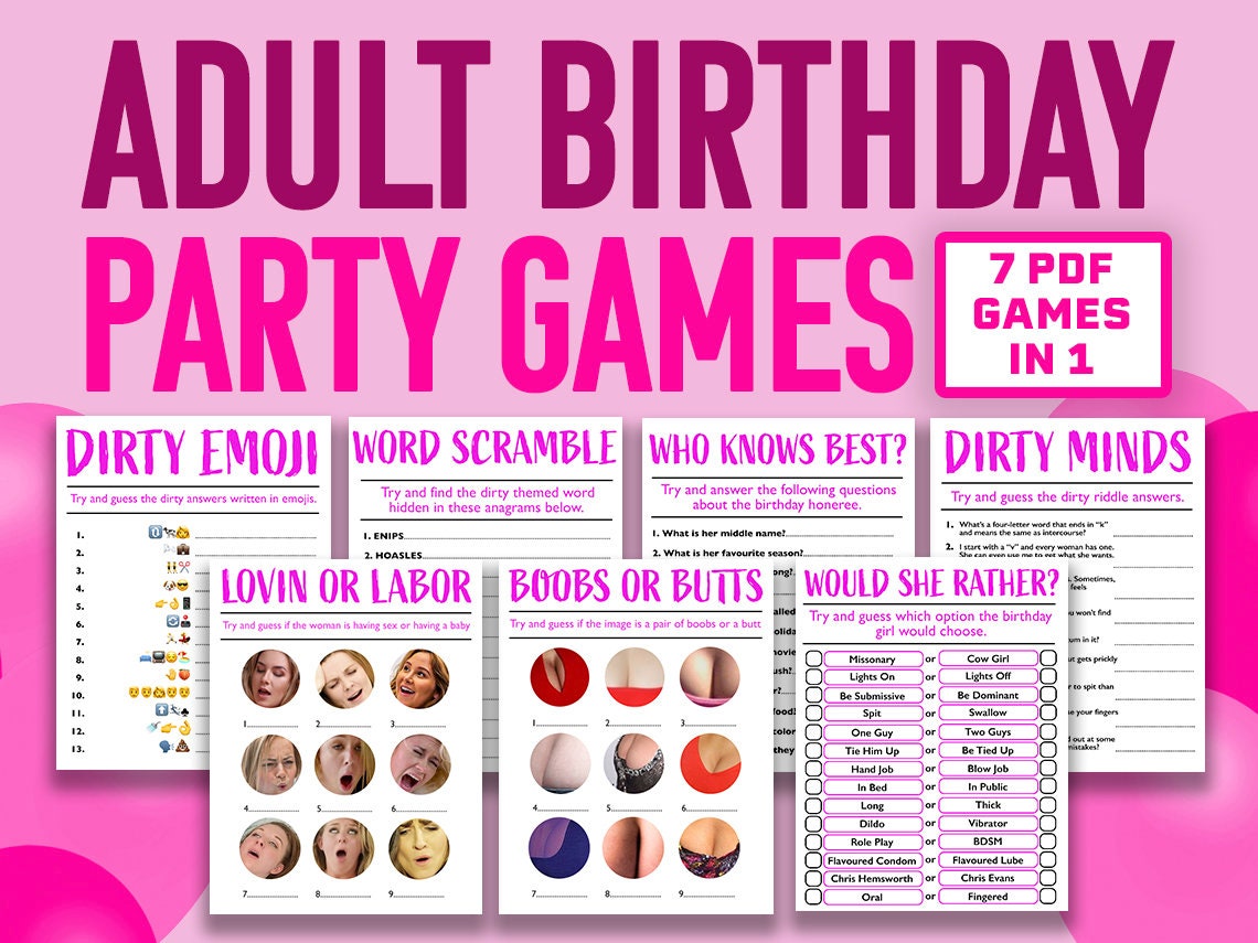 Adult Birthday Games for Her Printable Adult Games - Etsy
