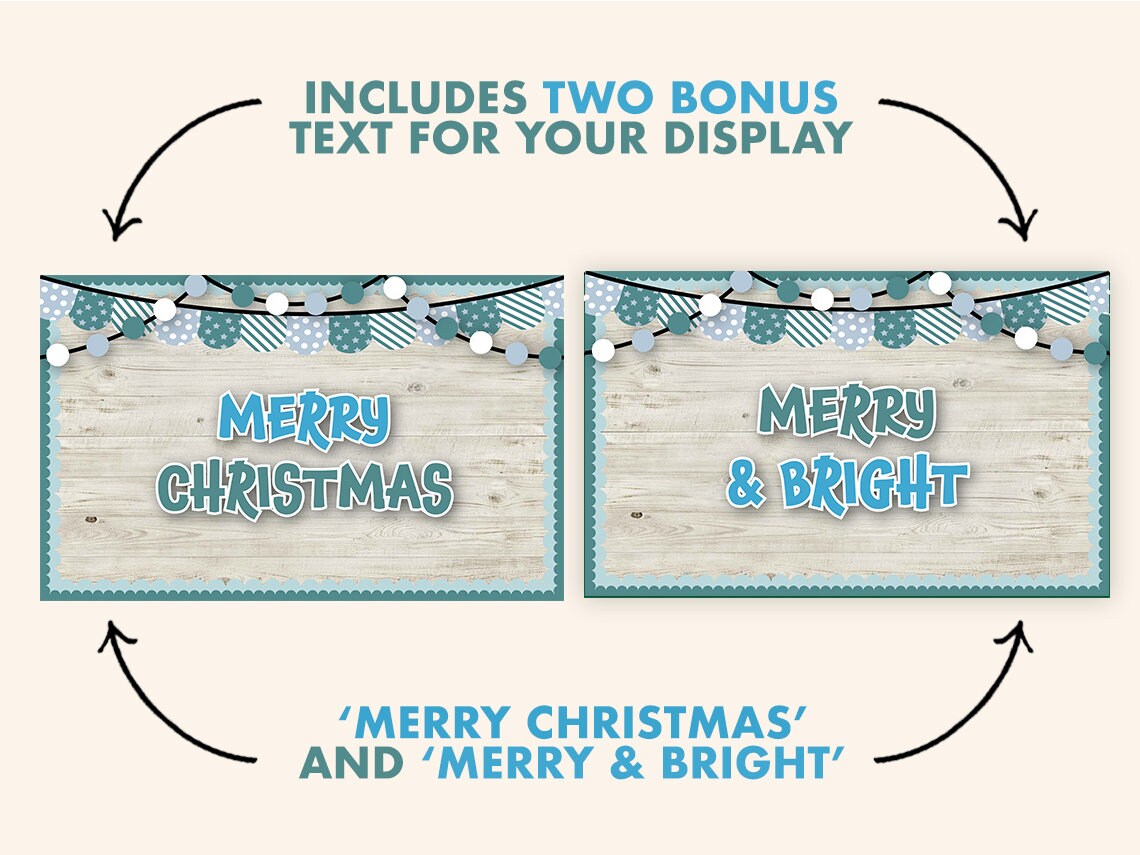 Snowflake Christmas Bulletin Board Kit || December Bulletin Boards ...