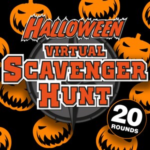 Virtual Scavenger Hunt Halloween || Halloween Party Game || Games for ...