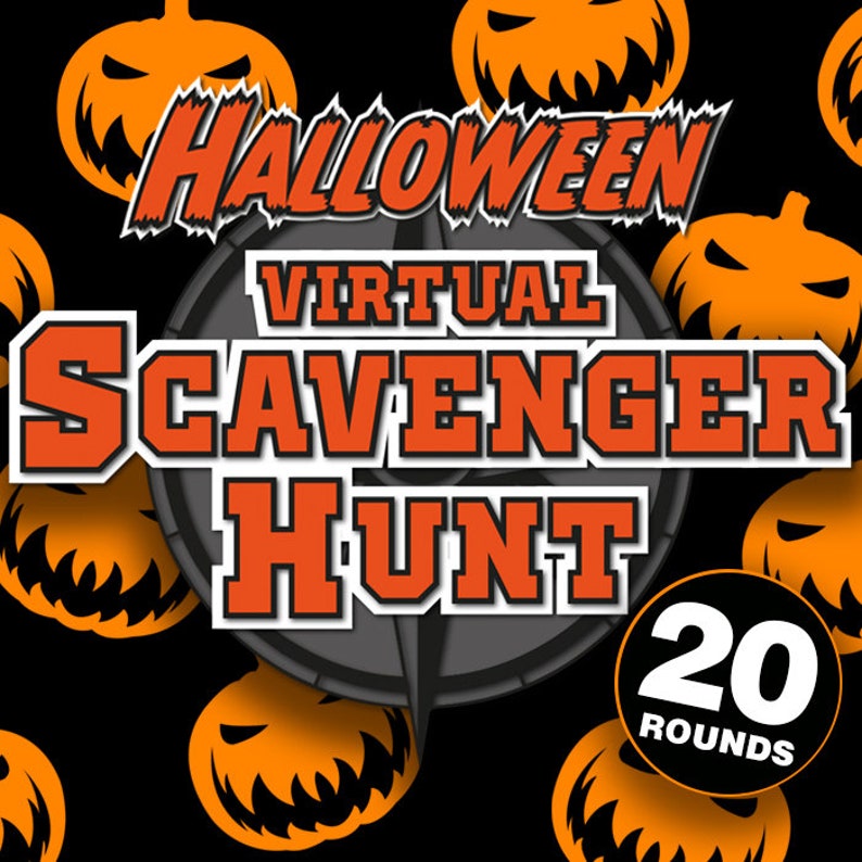 Virtual Scavenger Hunt Halloween || Halloween Party Game || Games for ...