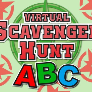 Virtual Scavenger Hunt ABC Powerpoint Party Game || Virtual Party Games ...