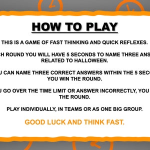 5 Second Game Halloween Edition || Halloween Party Game || Games for ...