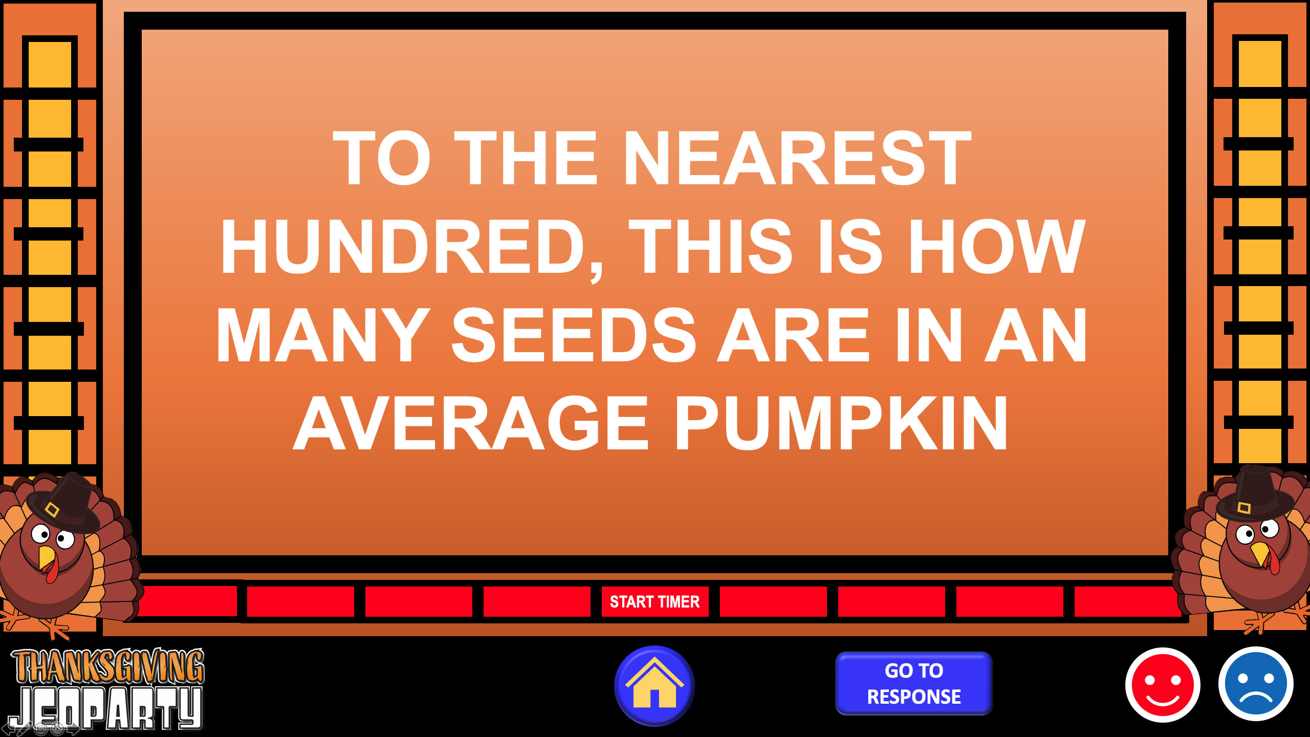 Thanksgiving Jeoparty Powerpoint Game Thanksgiving Jeopardy - Etsy