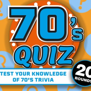 70's Party Games Bundle || 70's Themed Games || 1970 Party Games || 70s ...