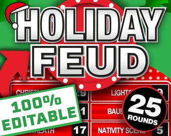 Holiday Family Feud Game Christmas Family Feud Game Christmas Trivia ...