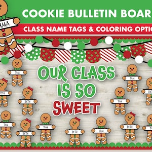 Gingerbread Christmas Bulletin Board Kit || December Bulletin Boards ...