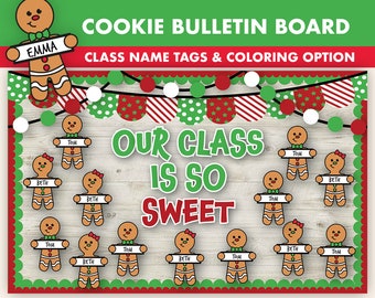 Gingerbread Bulletin Board Kit || Christmas Bulletin Boards Digital ...