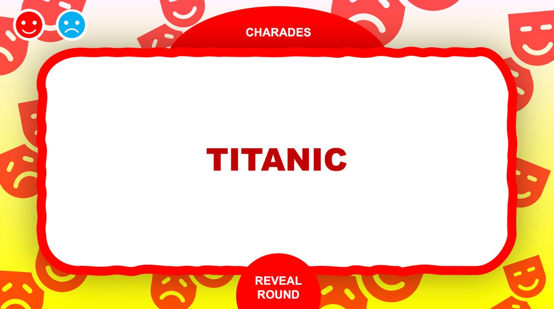 Movie Charades Party Game Charades PowerPoint Game for Zoom | Etsy