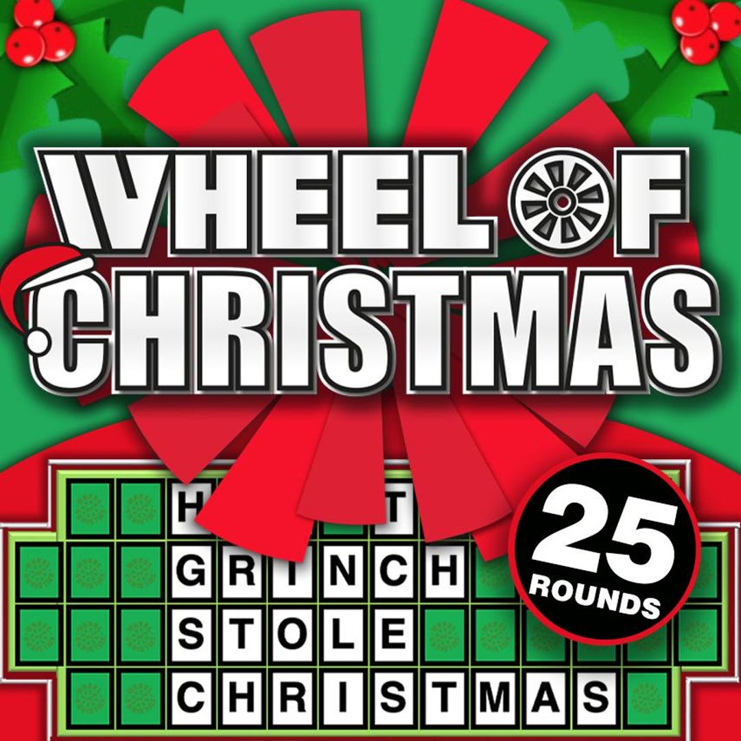 Wheel of Christmas Powerpoint Game || Christmas Wheel of Fortune Game ...