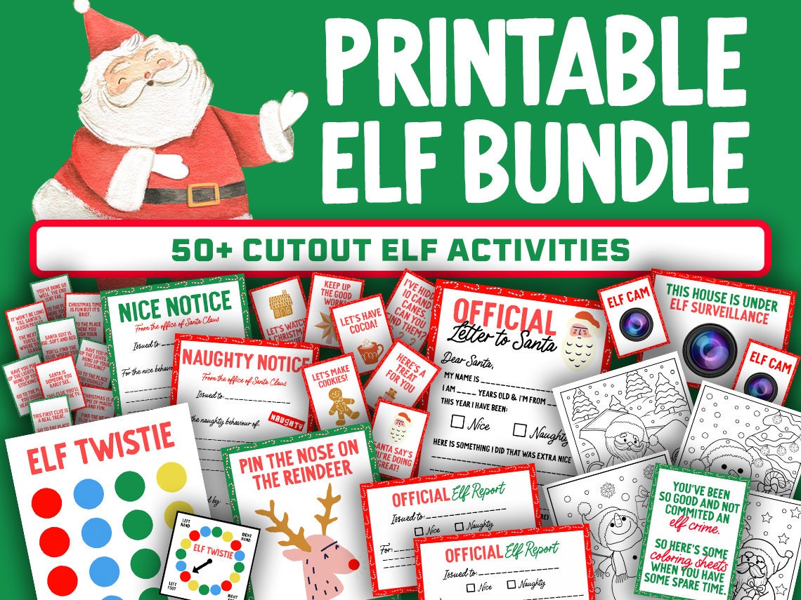 Printable Elf Kit Bundle Printable Elf Bundle Last - Etsy UK