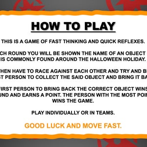 Virtual Scavenger Hunt Halloween || Halloween Party Game || Games for ...