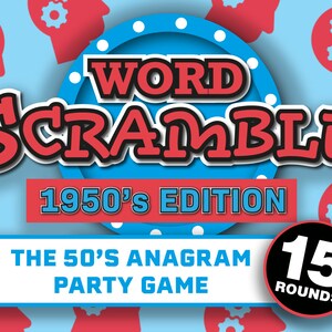 50's Party Games Bundle || 50's Themed Games || 1950 Party Games || 50s ...