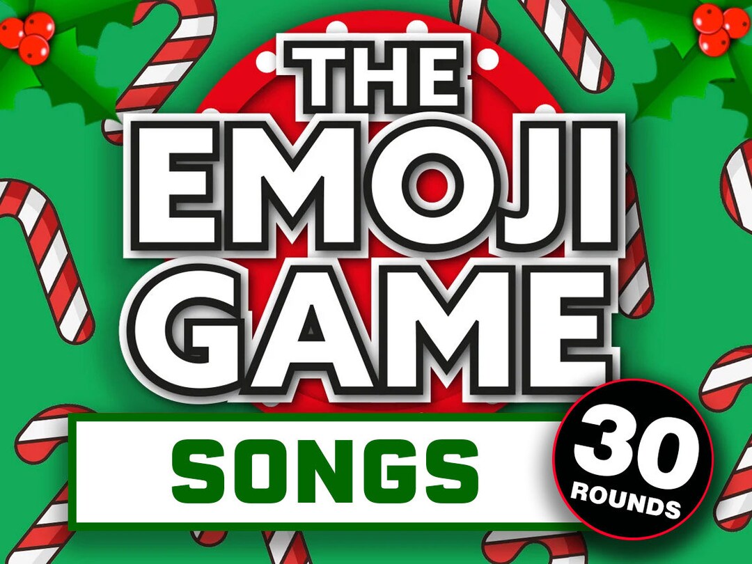 The Emoji Game Christmas Songs Edition Christmas Party Game - Etsy