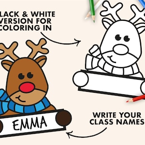 Reindeer Christmas Bulletin Board Kit || December Bulletin Boards ...