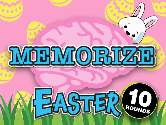 Easter Memorize Memory Picture Game Easter Party Game | Etsy