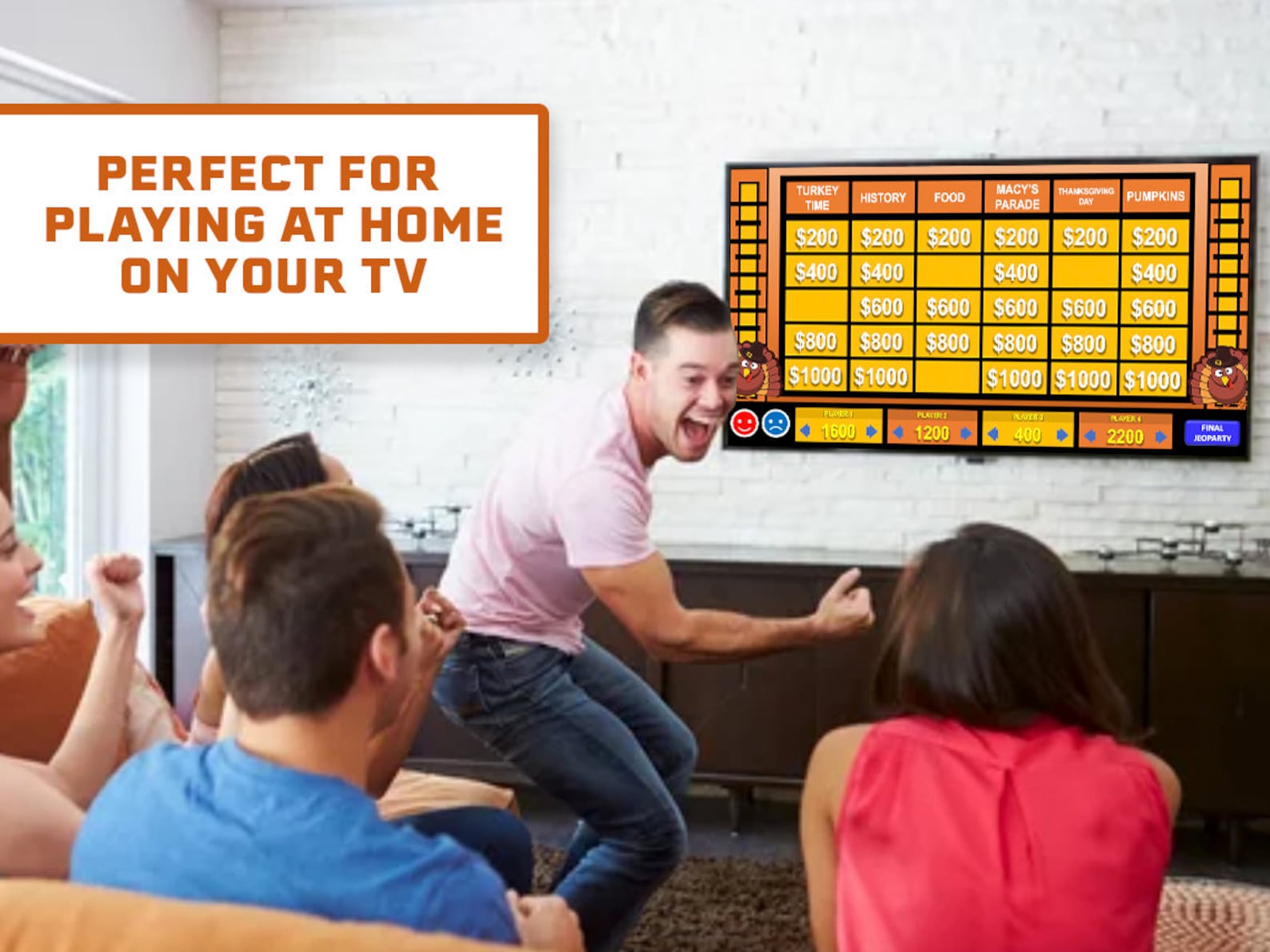 Thanksgiving Jeoparty Powerpoint Game Thanksgiving Jeopardy | Etsy