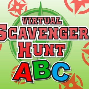 Virtual Scavenger Hunt ABC Powerpoint Party Game || Virtual Party Games ...