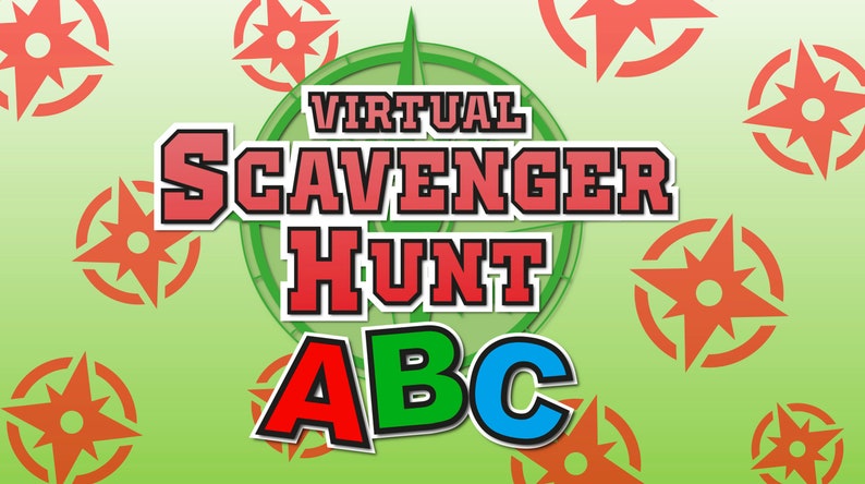 Virtual Scavenger Hunt ABC Powerpoint Party Game || Virtual Party Games ...