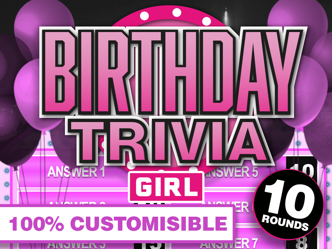 Birthday Girl Trivia Family Powerpoint Party Game Virtual - Etsy