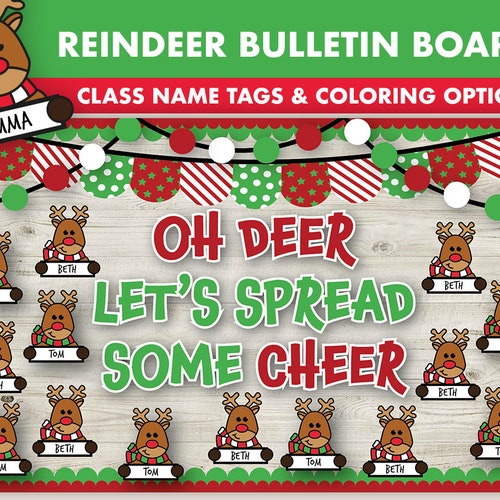Christmas Tree Bulletin Board Kit December Bulletin Boards - Etsy