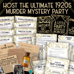 Who Killed Gatsby? 1920s Murder Mystery Game || 20s Murder Mystery ...