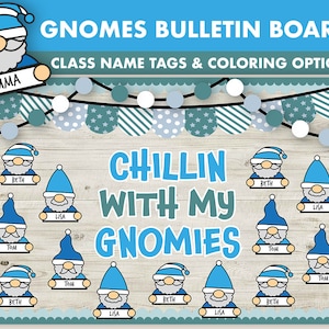 Gnome Christmas Bulletin Board Kit || December Bulletin Boards Digital ...