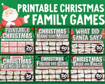 Printable Christmas Adult Games Bundle Christmas Party Games for Adults ...