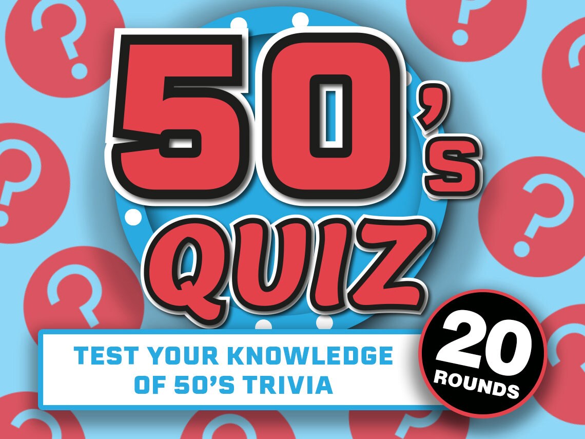 50's Party Games Bundle 50's Themed Games 1950 - Etsy