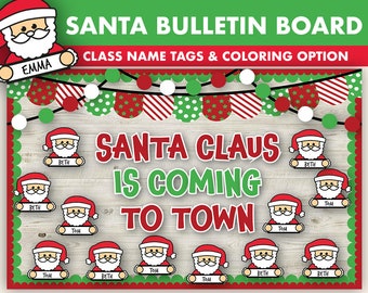 Letter to Santa Bulletin Board Kit Winter Class Bulletin - Etsy