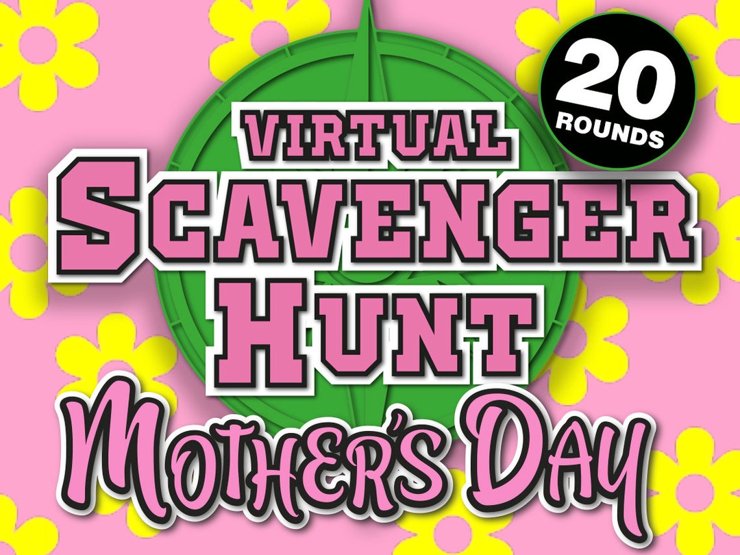 Mother's Day Virtual Scavenger Hunt || Mother's Day Party Game || Games ...