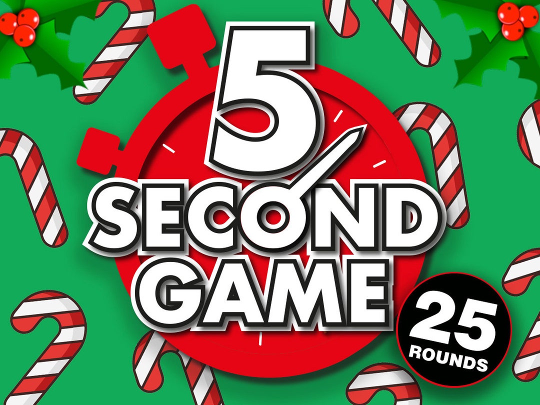 Christmas 5 Second Game Christmas Party Game Games for - Etsy