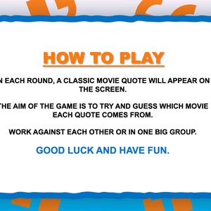 Quotation Movie Edition Powerpoint Party Game || Virtual Quiz Night ...
