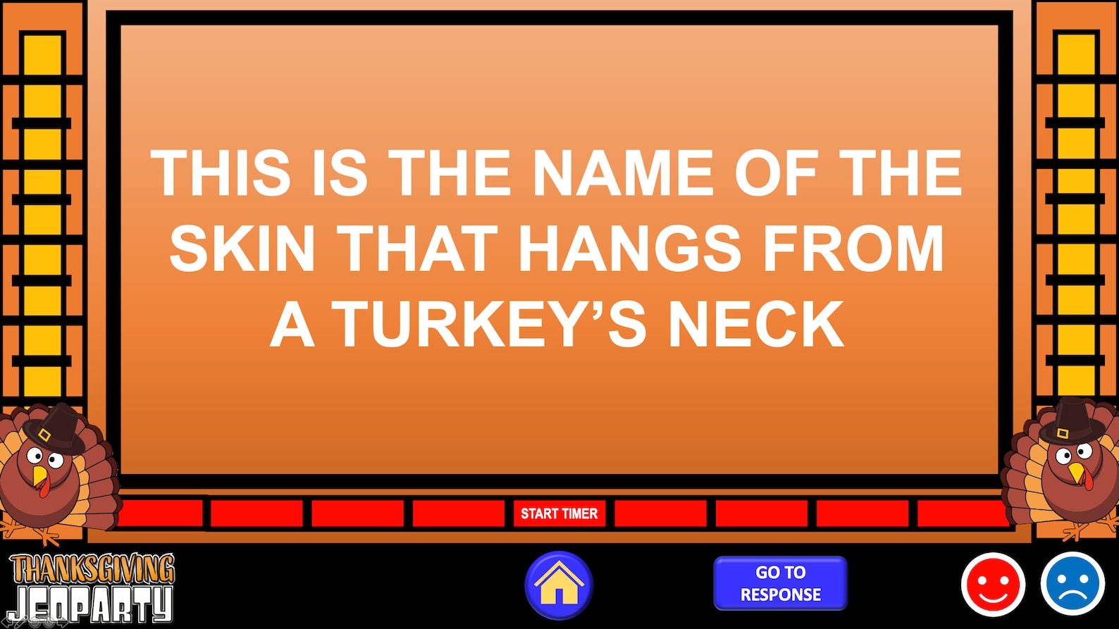Thanksgiving Jeoparty Powerpoint Game Thanksgiving Jeopardy | Etsy