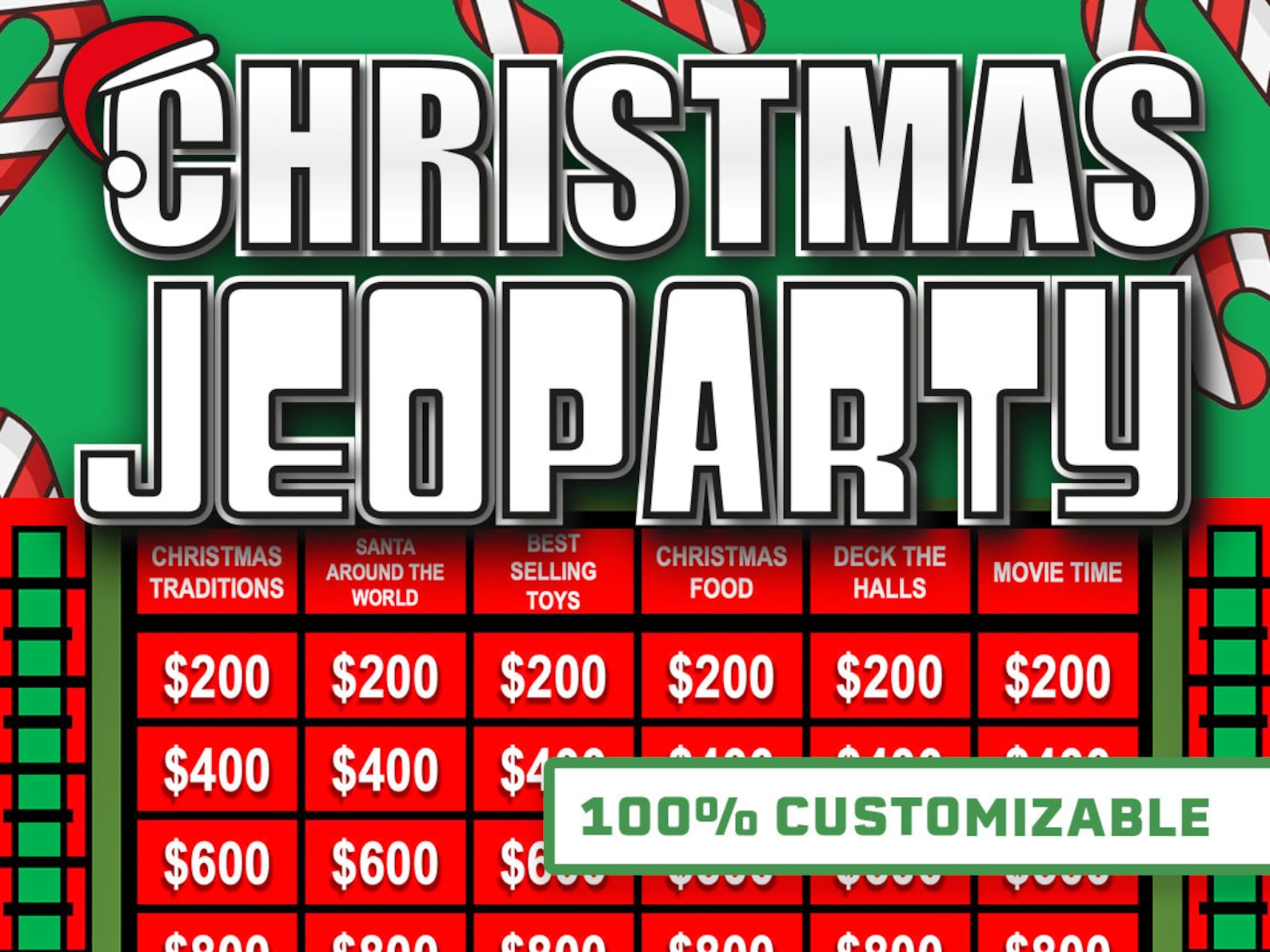 Christmas Jeoparty Powerpoint Game Christmas Jeopardy Game - Etsy Australia